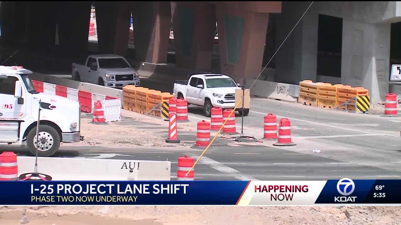 Construction on Interstate 25 in Albuquerque enters new phase