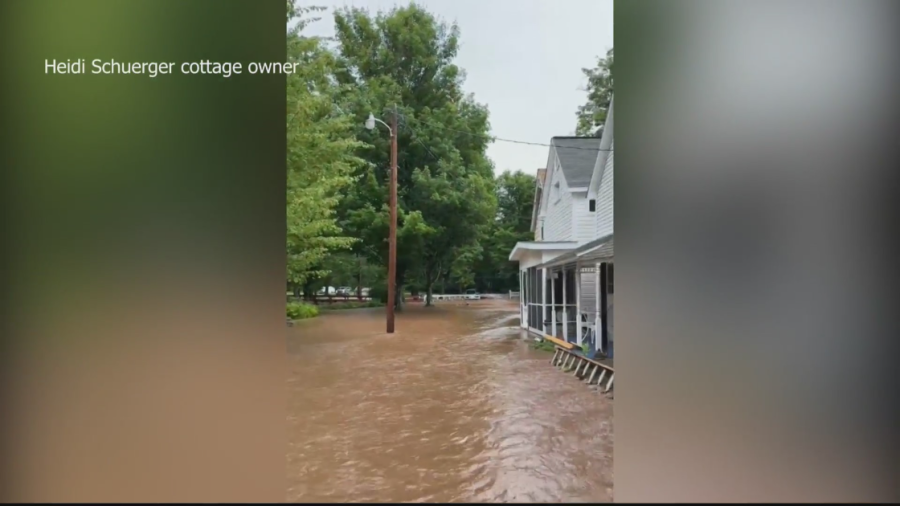 Campground evacuated due to flooding