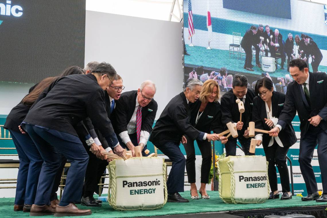 Panasonic's long-anticipated $4 billion EV battery plant opens in ...