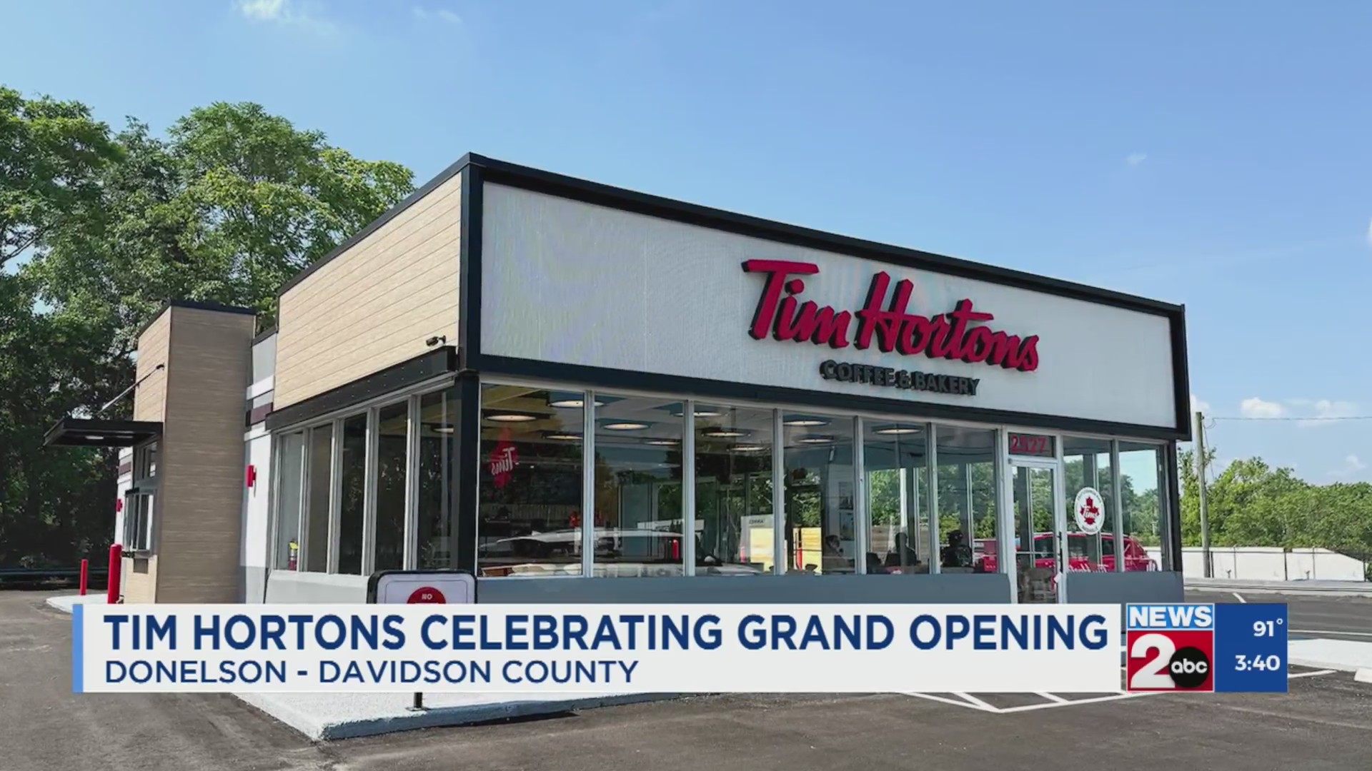 Tim Hortons celebrating grand opening in Donelson