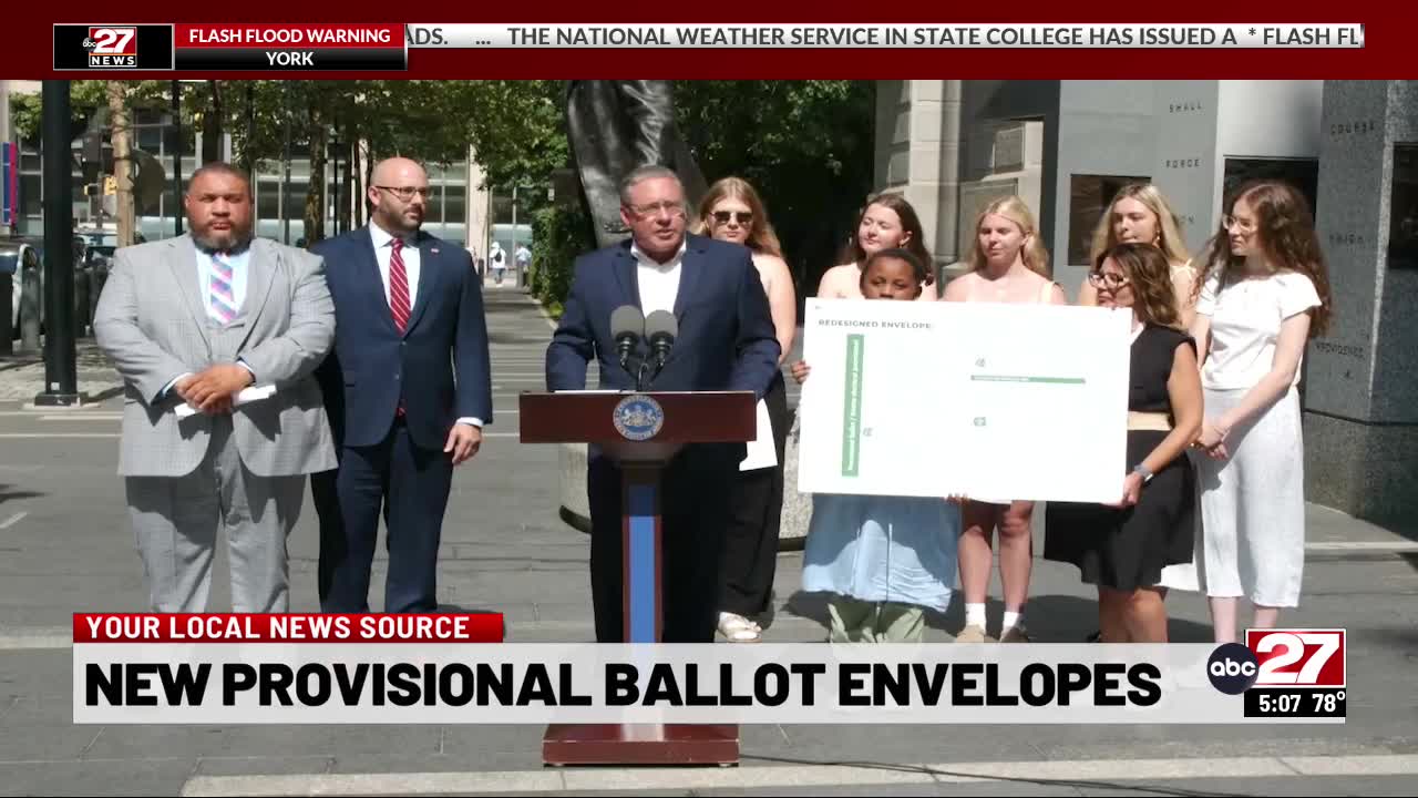 Changes made to Pennsylvania’s provisional ballot envelopes