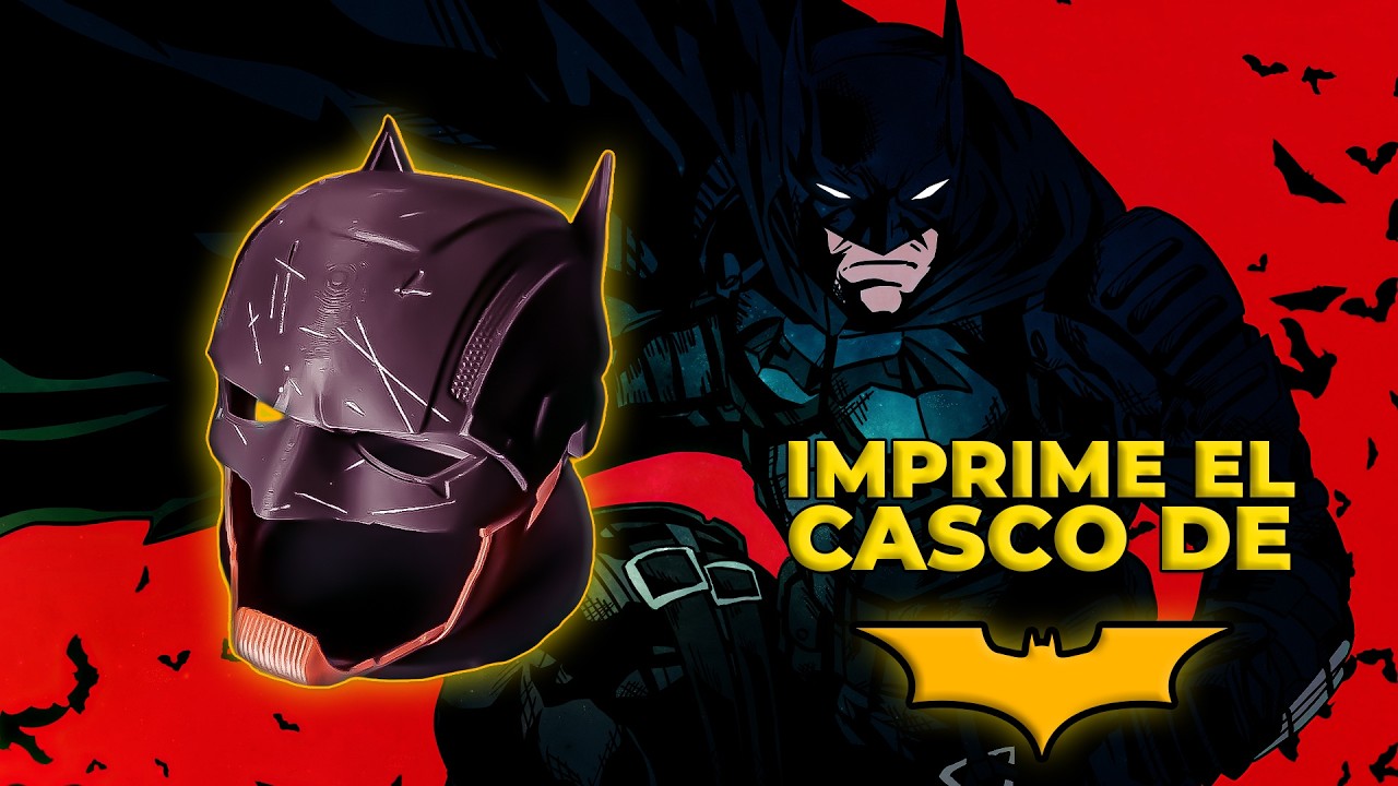 Cómo Imprimir y Personalizar un Casco de Batman en PLA y TPU; Tutorial ...
