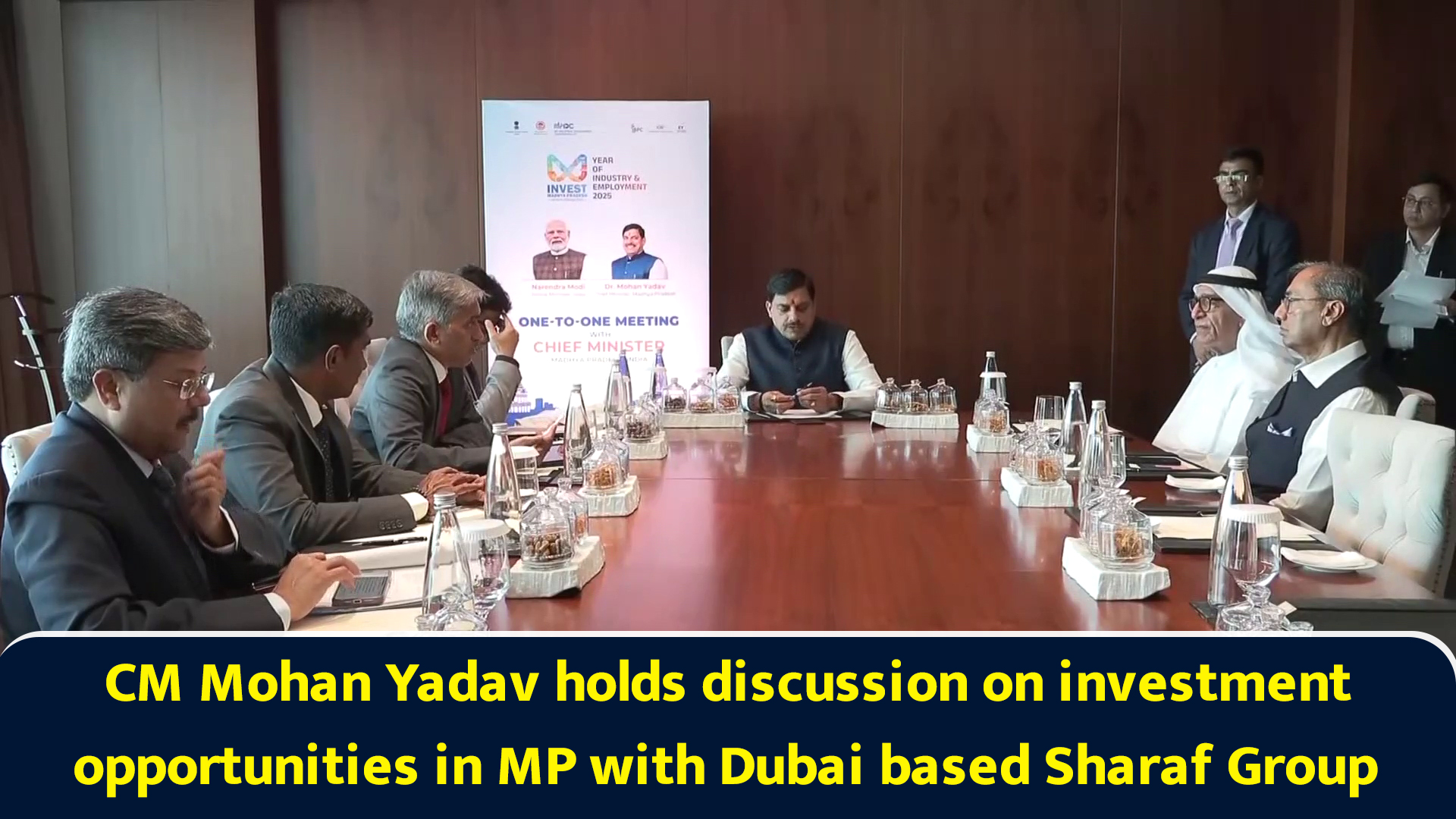 CM Mohan Yadav holds discussion on investment opportunities in MP with Dubai based Sharaf Group