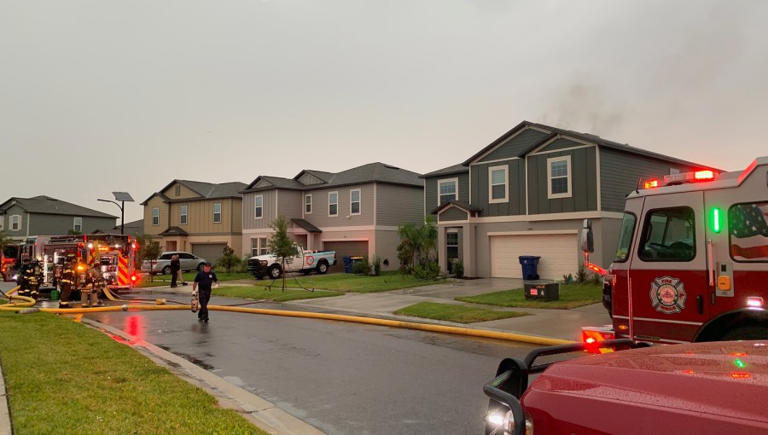 Lightning strikes Pasco County home, causing fire