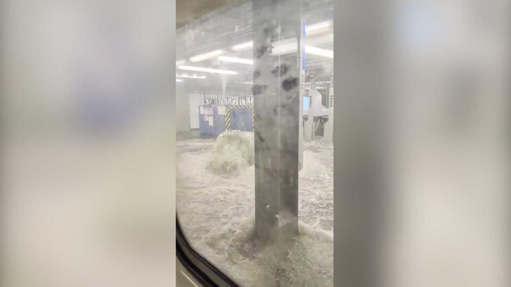 New York City subway stations flood as storm drenches Tri-State Area