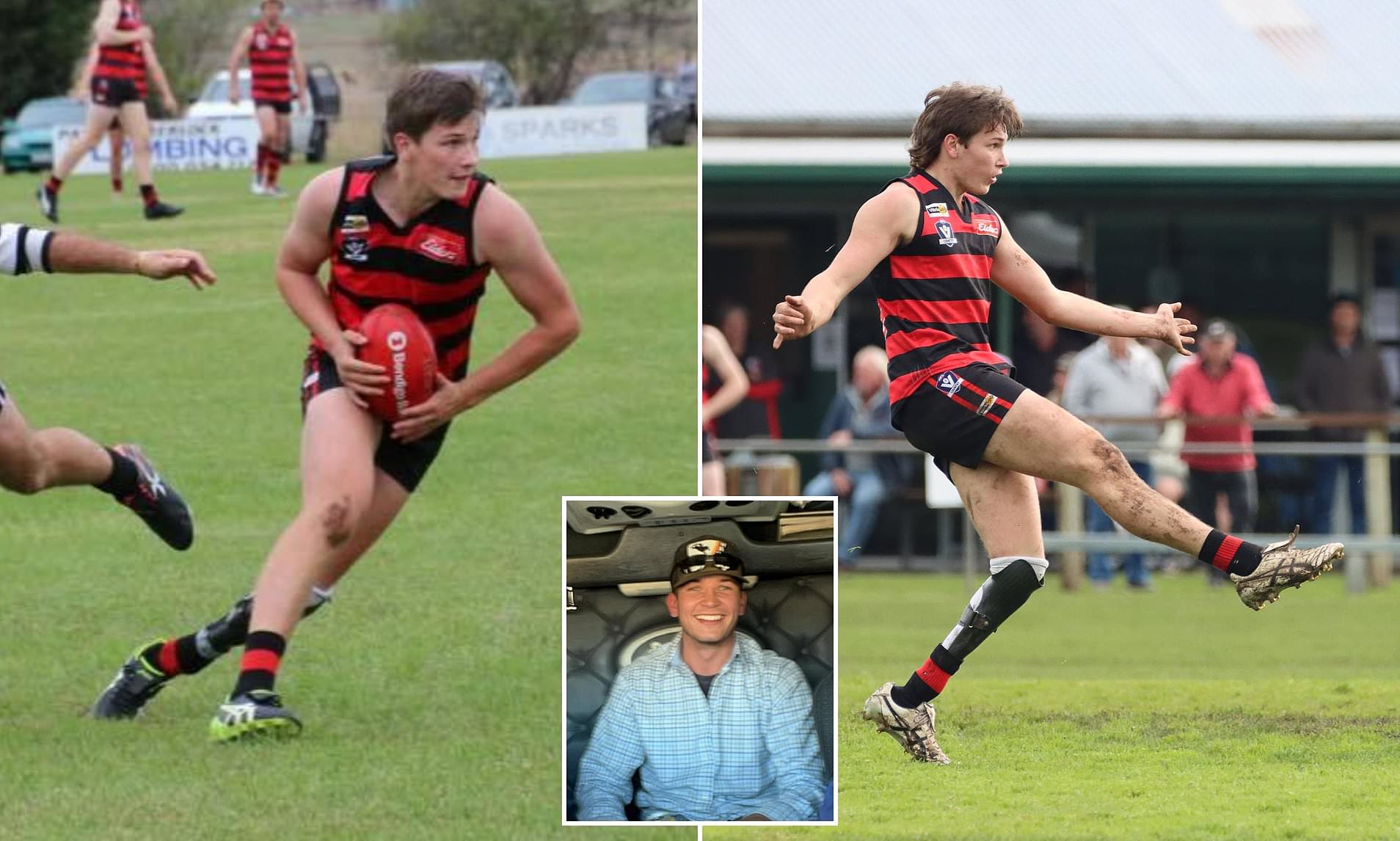 Footy player with one foot goes viral after kicking five goals for his ...