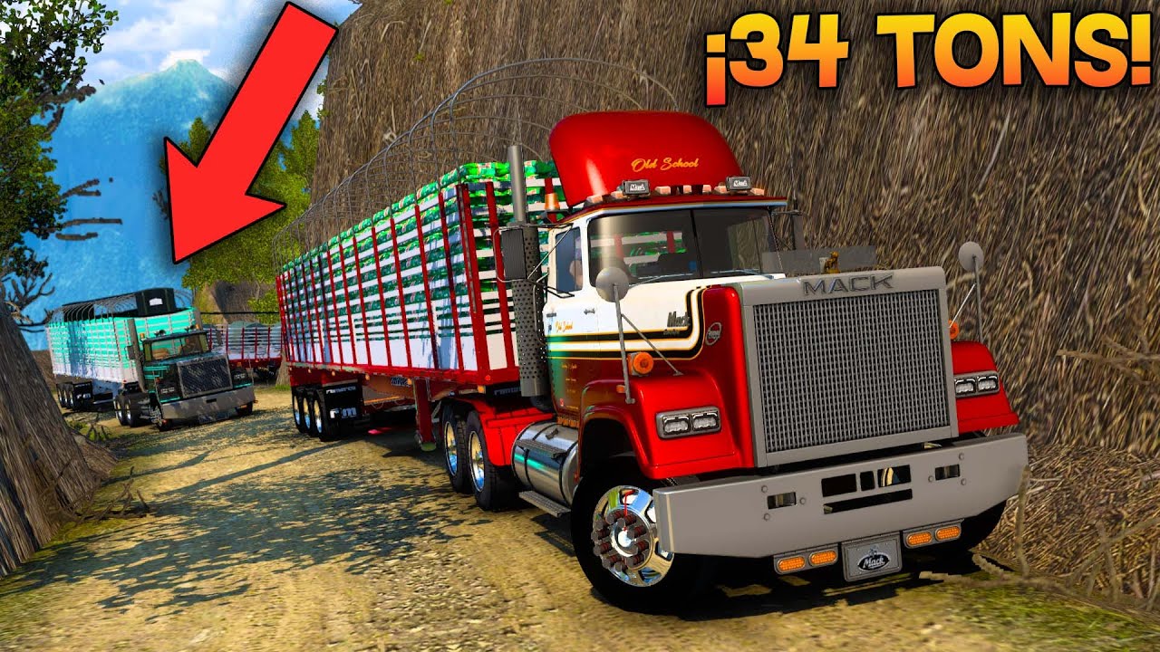 ¡Pegados En Loma Con 34 Toneladas! | American Truck Simulator