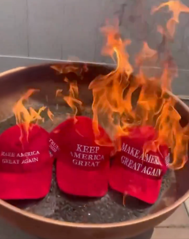 Videos Of MAGA Voters Burning Their Hats Are Going Viral Amid The Whole ...