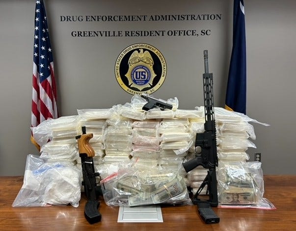 DEA & Upstate Sheriff's Office work together in major drug bust