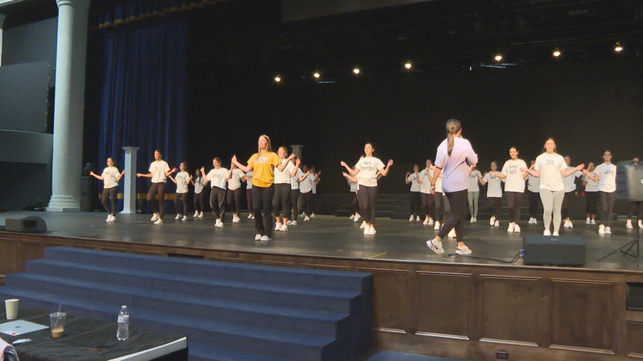 Participants kick off the week with practice at Evangel Temple