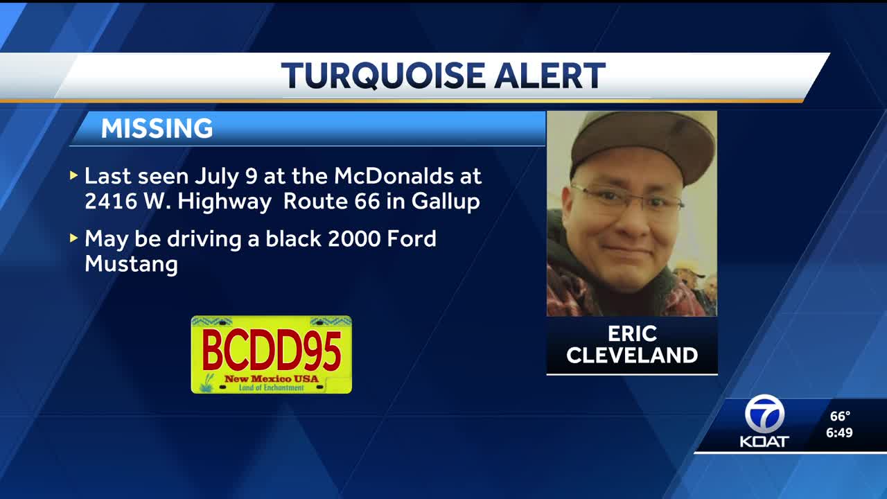 1st Turquoise alert Eric Cleveland