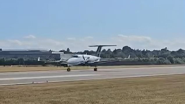 Moment doomed plane is captured speeding on Southend Airport runway