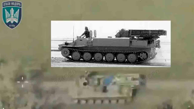 Video: Ukrainsk drone ødelegger russisk Strela-10 missilsystem