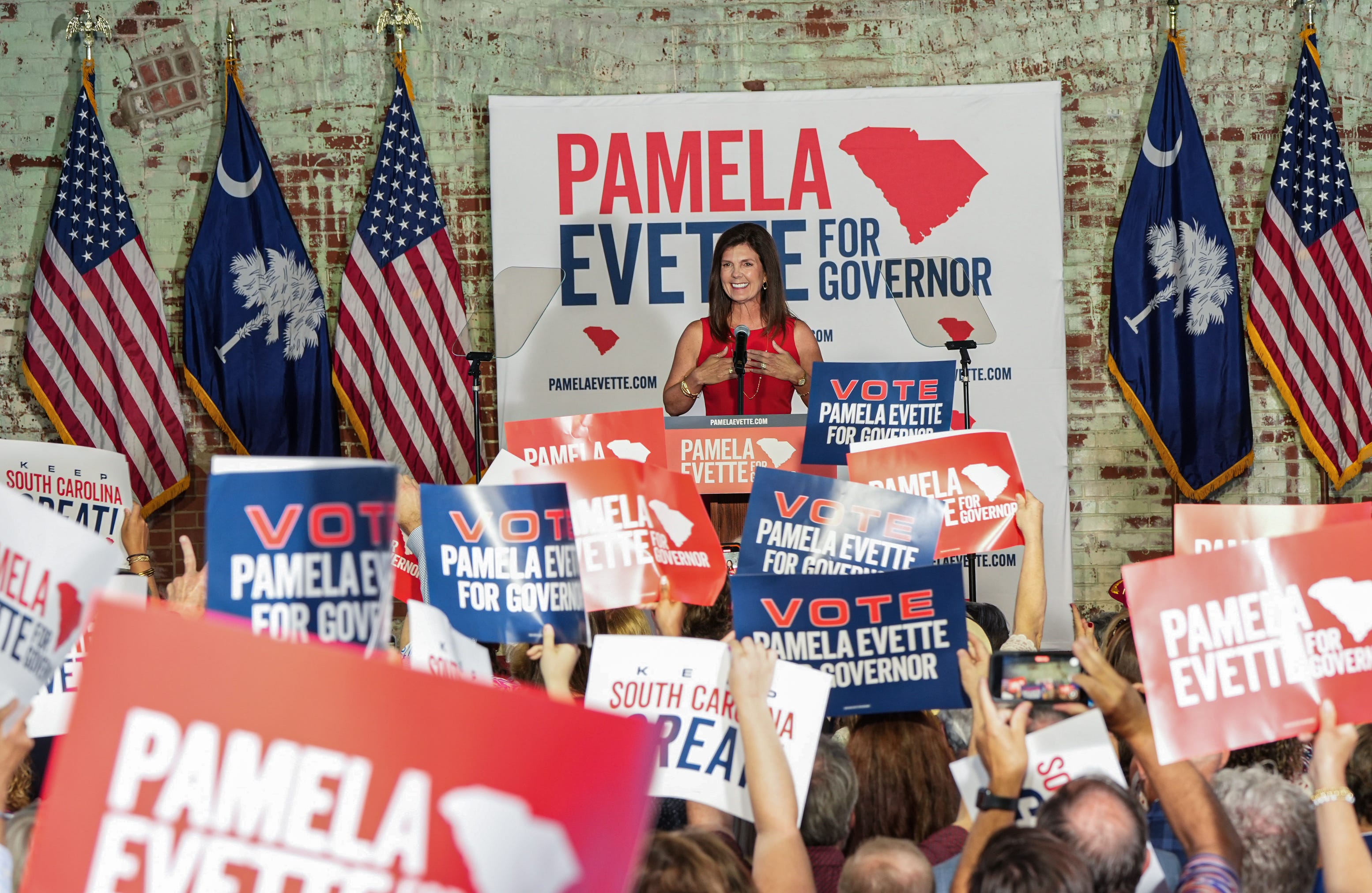 Lt. Gov. Pamela Evette makes it official and enters 2026 race for South ...