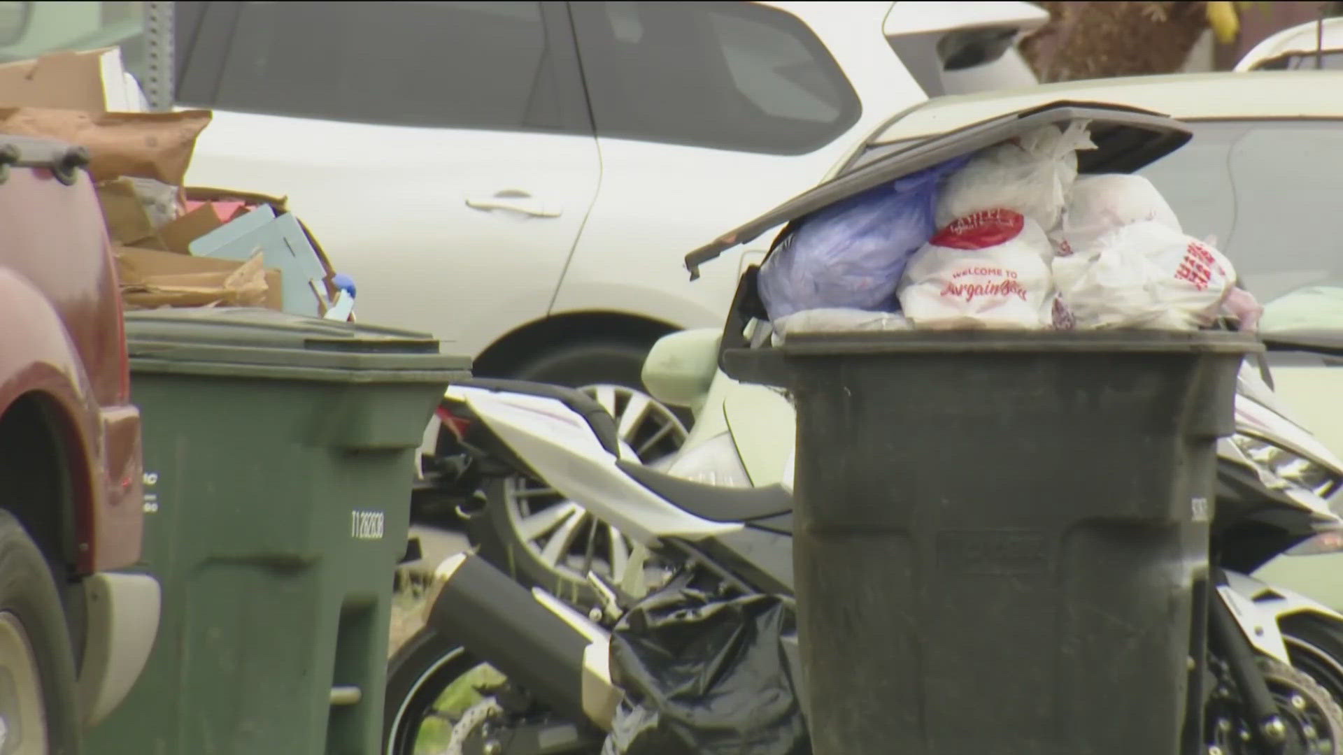 Sanitation workers stay home for a fifth day as trash piles up in parts ...