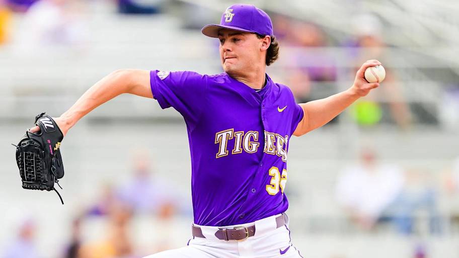 LSU Baseball Left-Handed Pitcher Selected in 2025 MLB Draft by New York ...