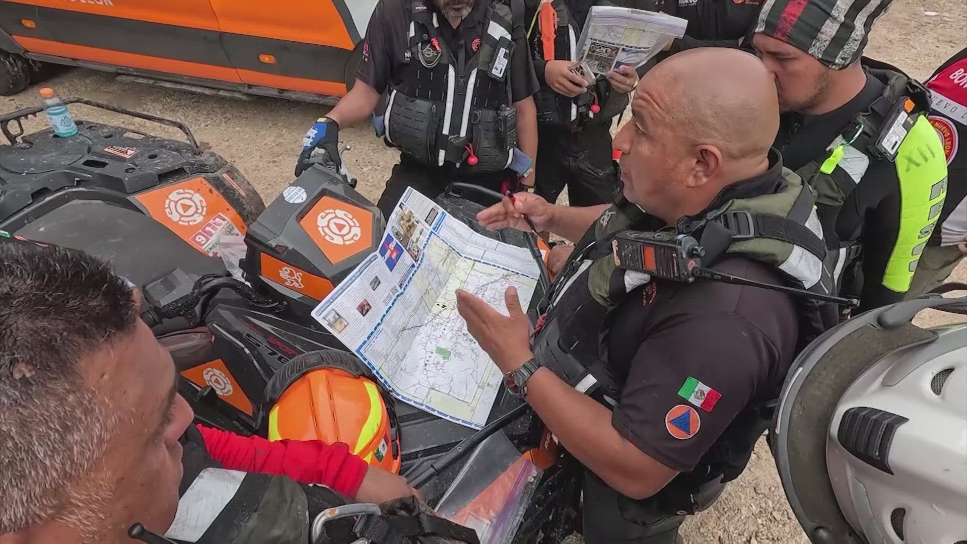 Mexican search and rescue crew helping recover Texas flood victims