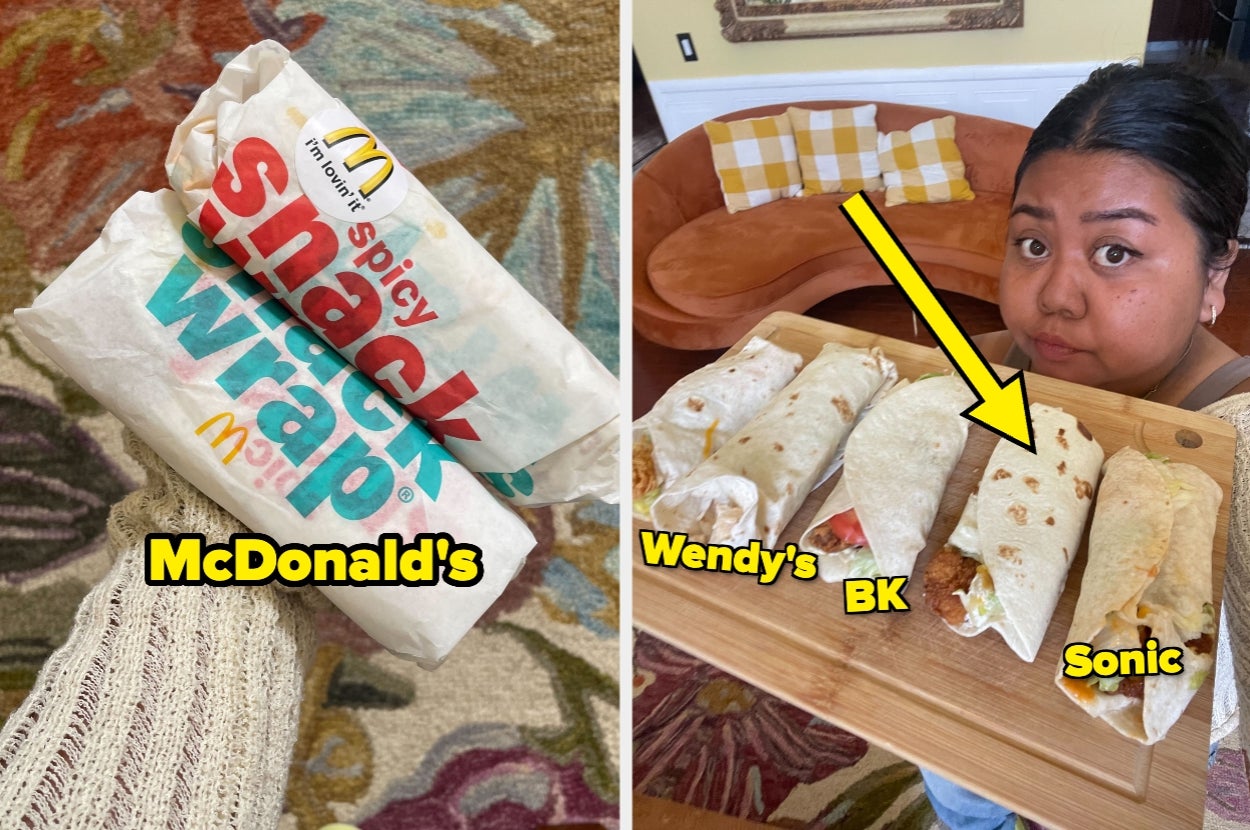 I Tried And Ranked Chicken Wraps From 5 Different Fast-Food Chains ...