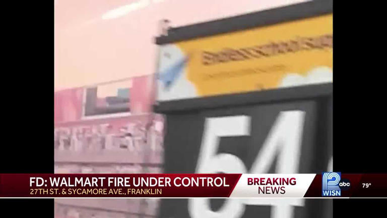 Walmart fire under control, officials say