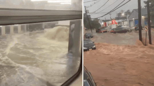 Watch: Subway lines submerged as heavy rain batters New York City ...
