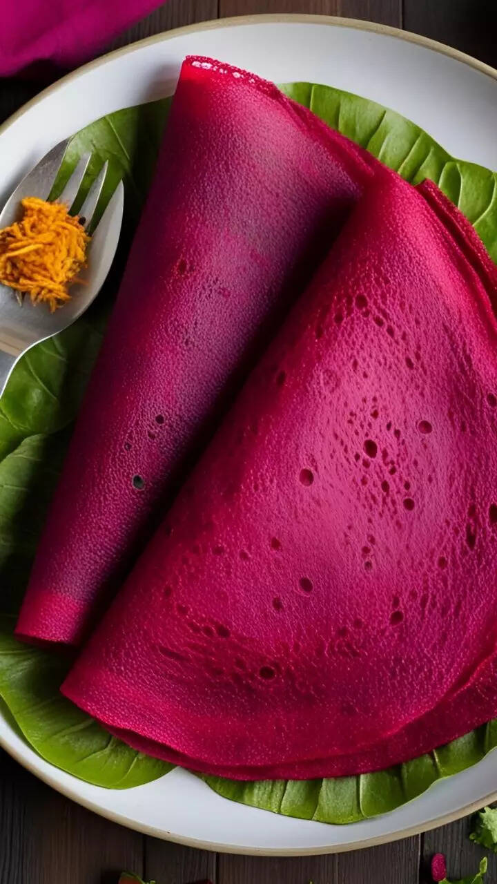 How to make South Indian style Beetroot Moongdal Cheela at home