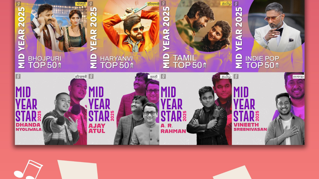 Gaana’s Mid-Year Magicians 2025: Not Just Bollywood Anymore - India Is ...