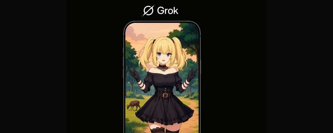 Grok lancia i compagni AI virtuali, tra cui una ragazza anime goth