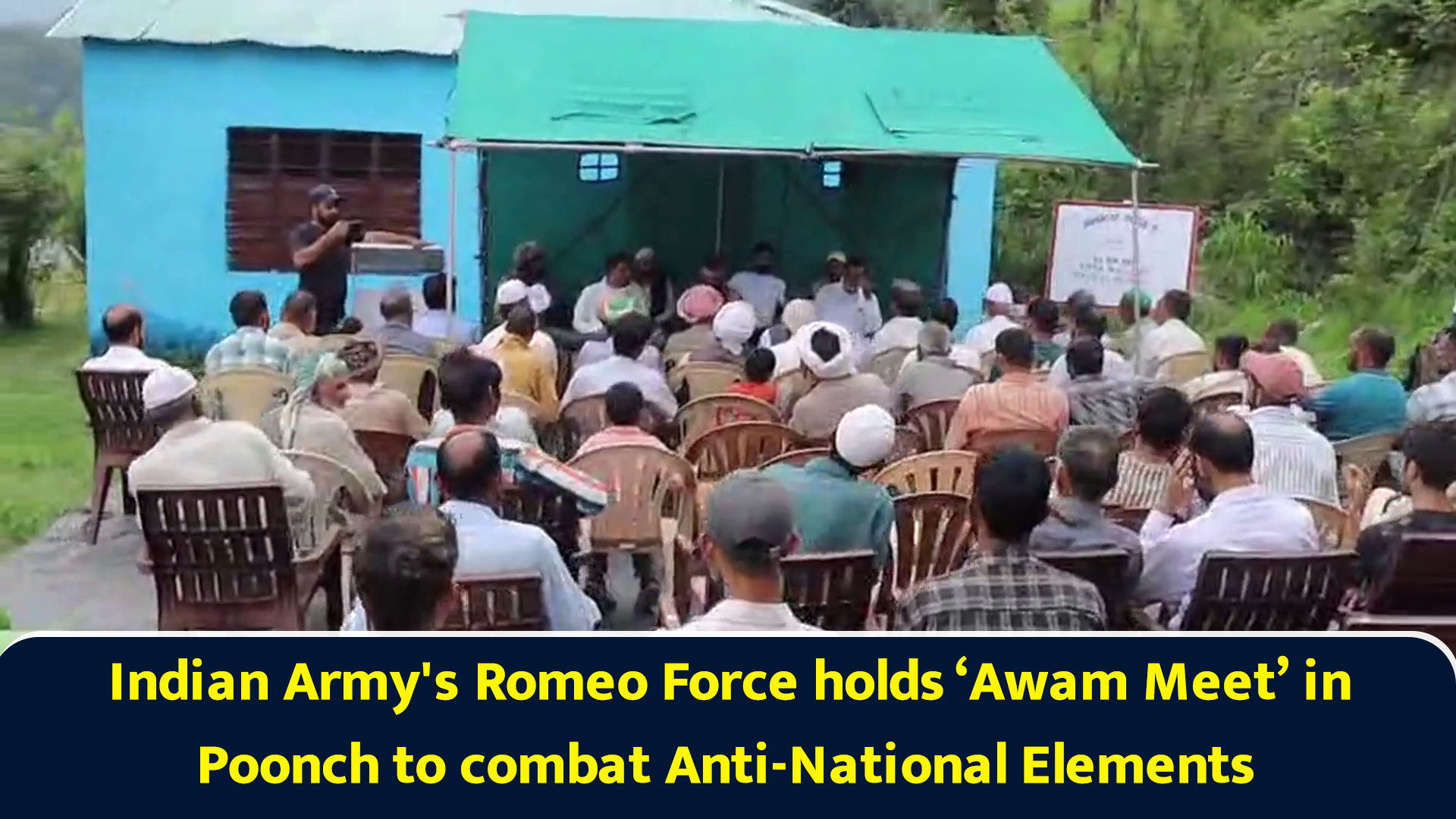 Indian Army's Romeo Force holds ‘Awam Meet’ in Poonch to combat Anti ...