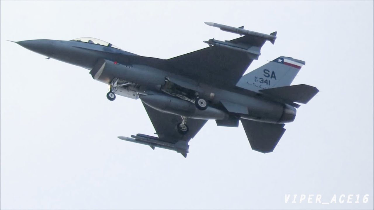 F-16 Recoveries + Multiple USAF Aircraft Movements | Military Plane ...