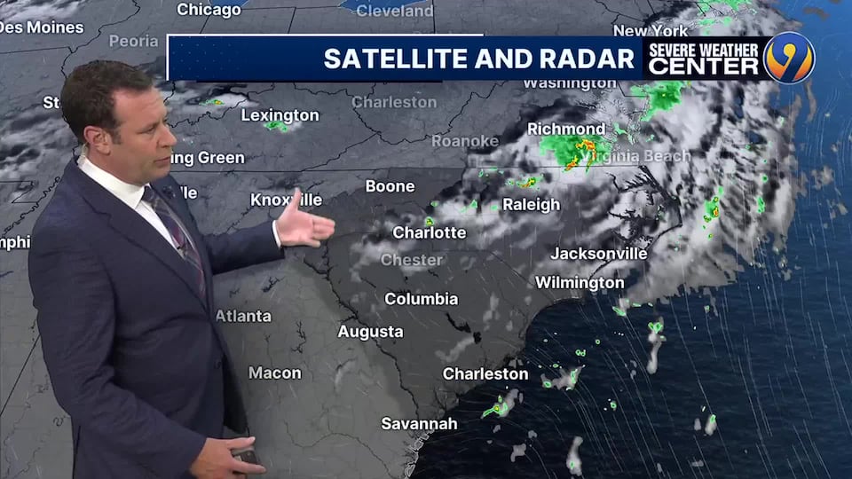 Tuesday morning's forecast with Meteorologist Keith Monday