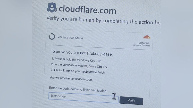 'Verify you are human...': This fake verification page can steal your ...