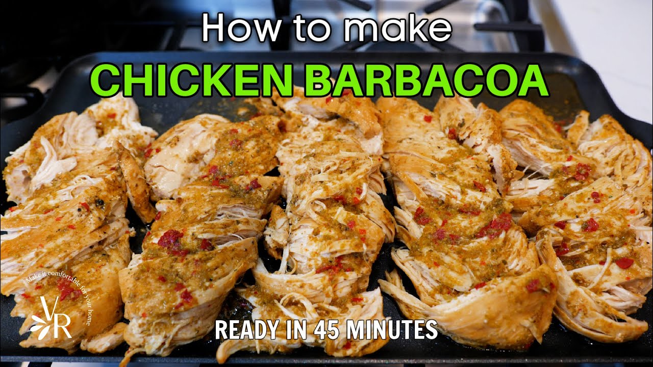 Mexican Food Recipe Easy BARBACOA Chicken | Barbacoa de Pollo Súper Deli!