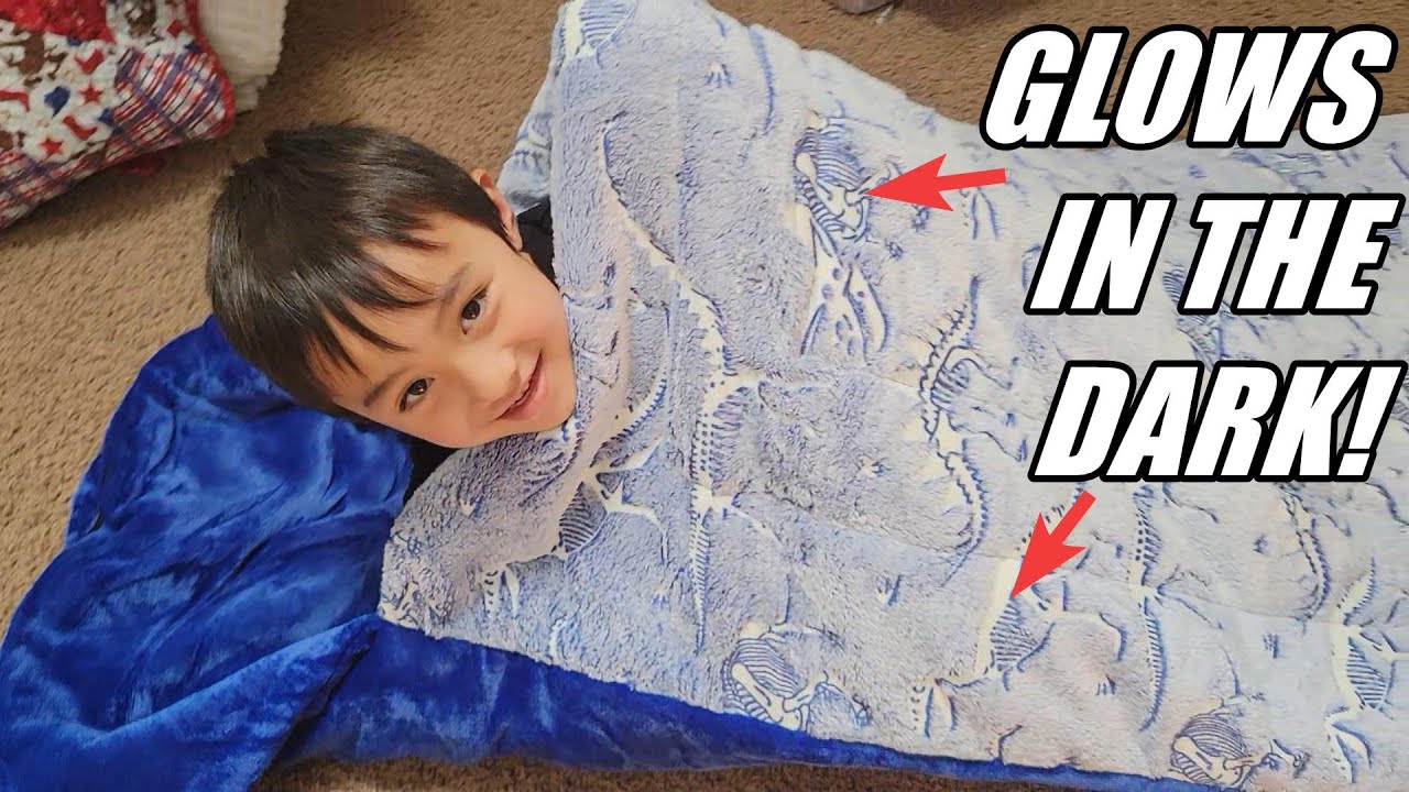 Fun Dinosaur Sleeping Bag for Kids That Glows in the Dark