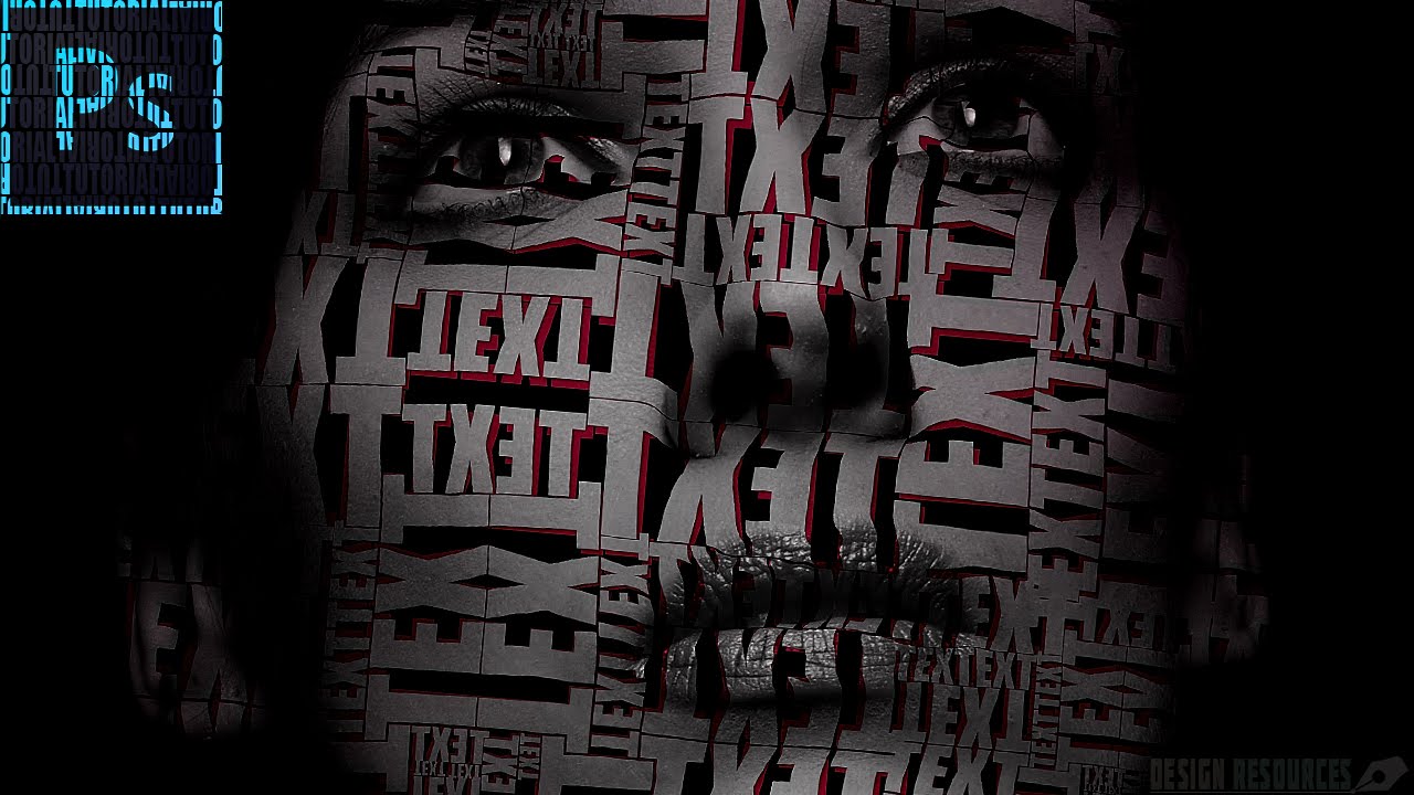 How to Transform a Photo into a Text Face – Easy Photoshop Tutorial