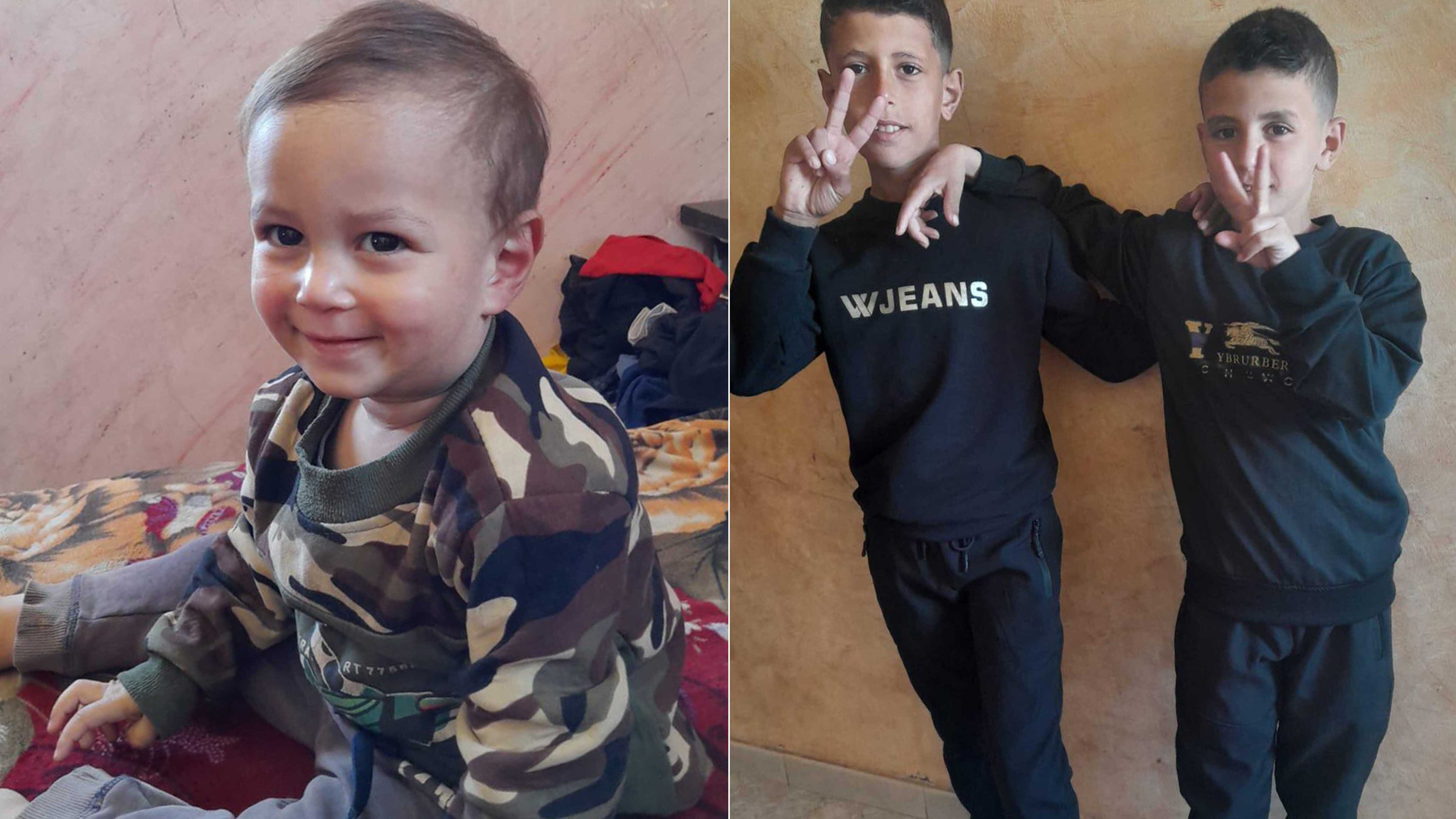 Gaza mother's anguish after three children hit by Israeli air strike