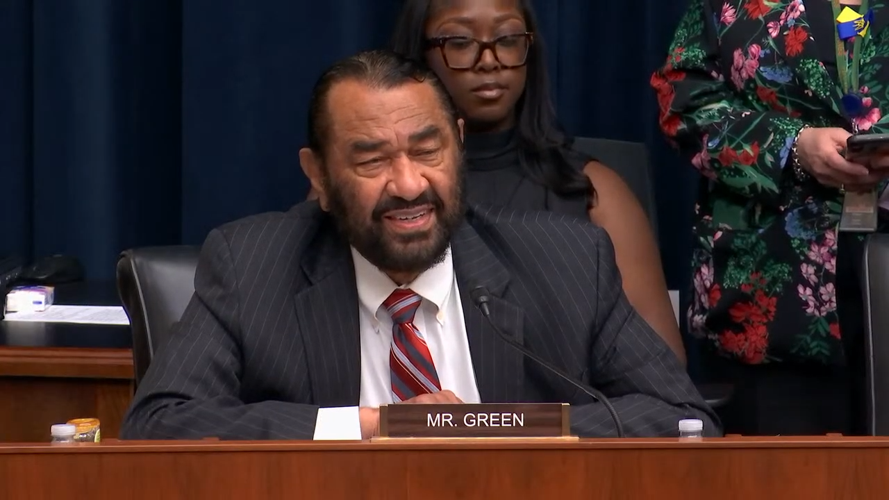 'It's Hard To Say Yes, Isn't It?': Rep. Al Green Mocks Scott Bessent ...