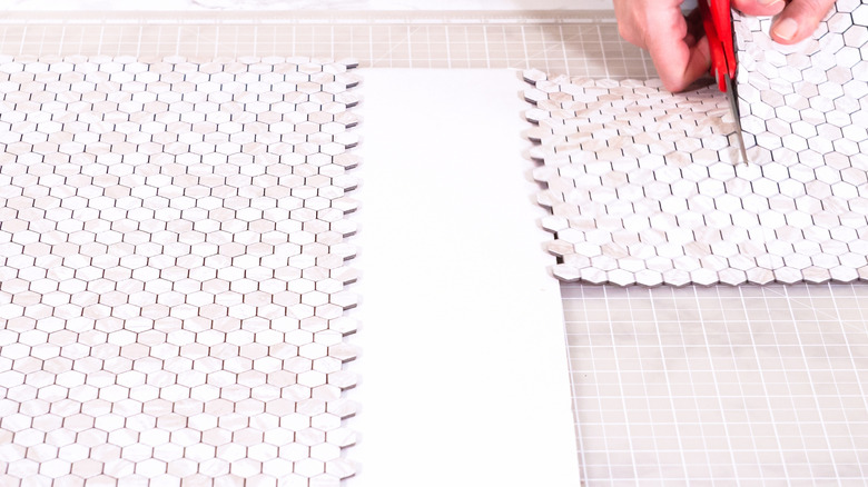 Combine An IKEA Hack With Peel And Stick Tile For Cleaner Pet Feeding