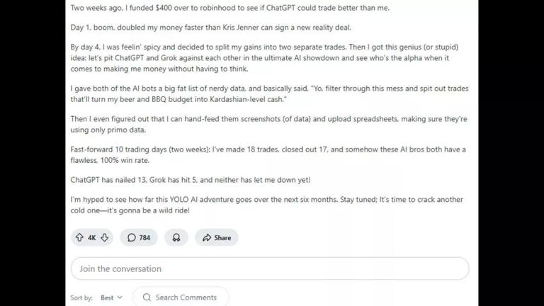 Trader doubles money in 10 days using ChatGPT and Grok; know what ...