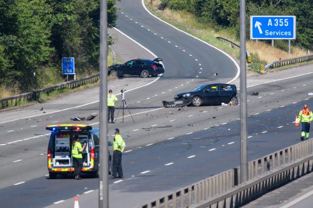 New photos show aftermath of fatal M40 crash as five arrested