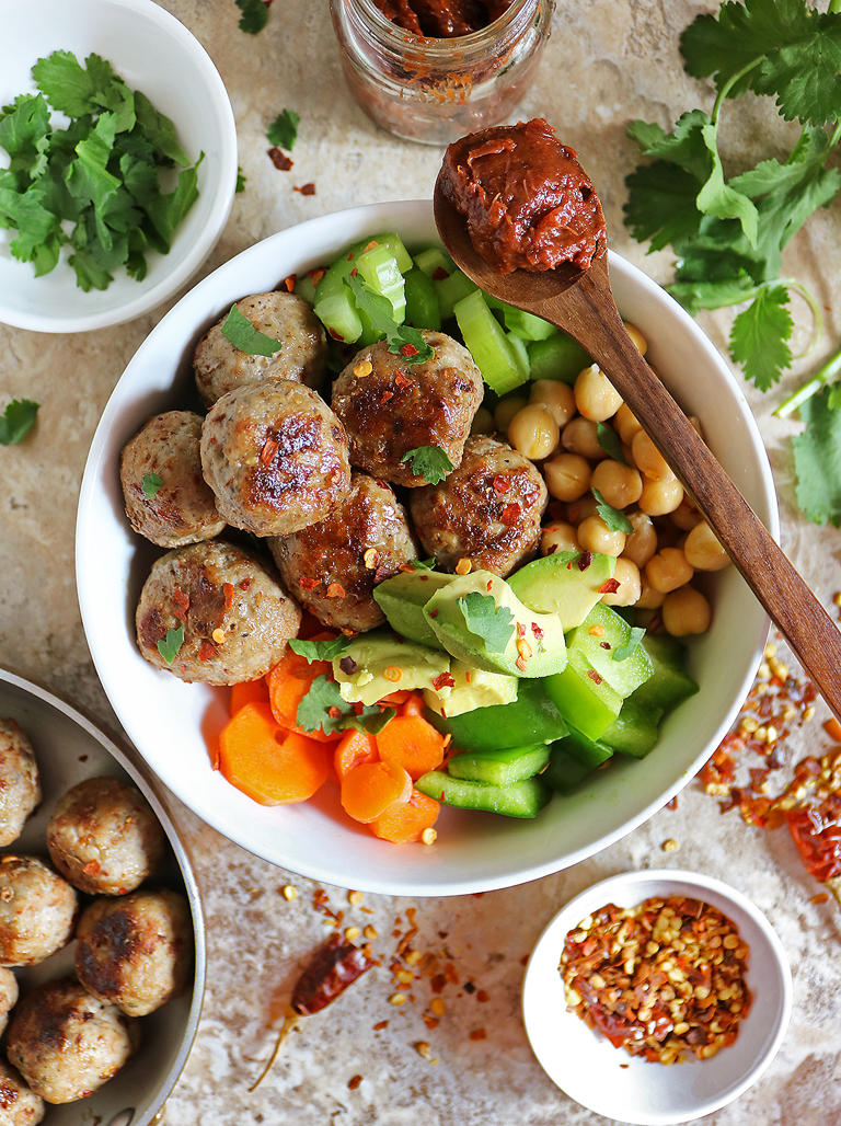Easy Za'atar Turkey Meatballs