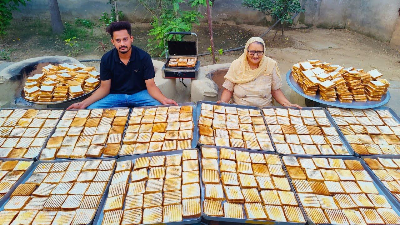 Street Food Madness: 1000 Cheese and Corn Sandwiches Made!