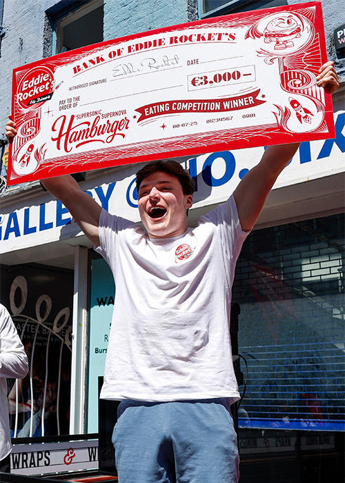 In Pics: Burger lovers battle it out in epic Eddie Rocket’s eating ...