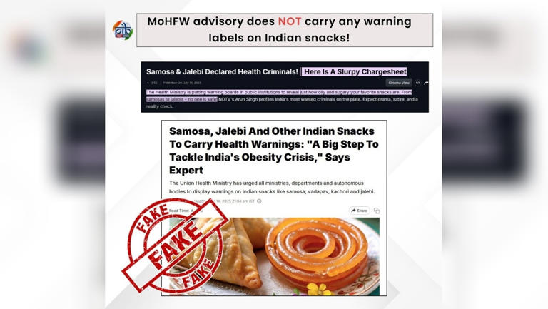 No Ban On Samosas Or Jalebis: Govt Says Health Advisory Doesn’t Target ...