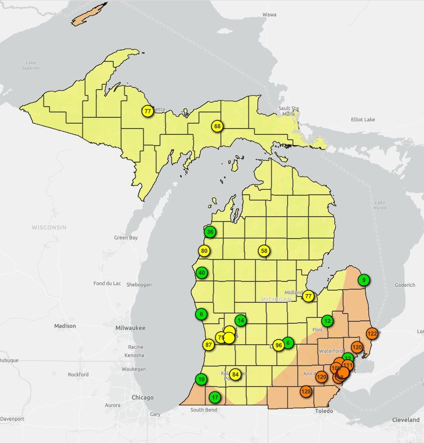 What is the air quality in Michigan? Canadian wildfire smoke lingers ...