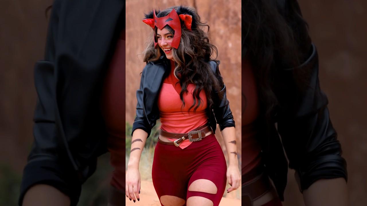 Catra Cosplay Transition - Crimson Waste Edition 🐍 #spop #shera #ad