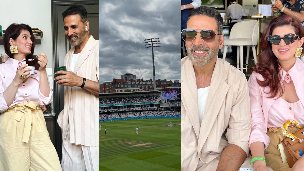 Twinkle Khanna Relishes IND vs ENG Match with Husband Akshay Kumar ...
