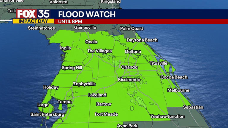 Invest 93L: How much rain has fallen in Orlando as tropical disturbance ...