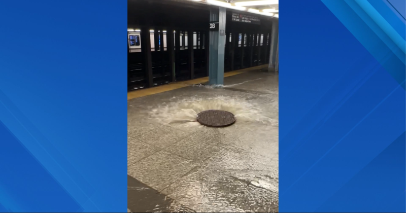 Watch New York City Subway Stations Flood From Heavy Rain