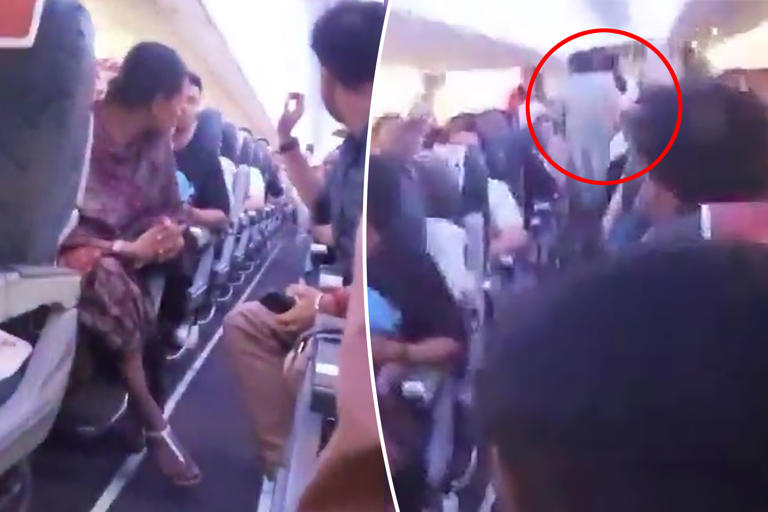 Passengers delayed for 7 hours after two ‘unruly’ men attempt to storm ...