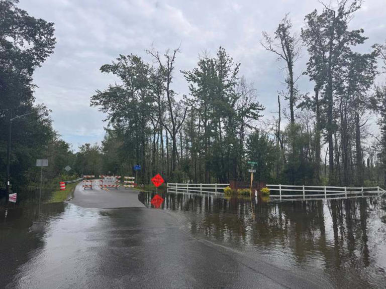 PHOTOS: Flooding spots remain in Prince George County Tuesday morning